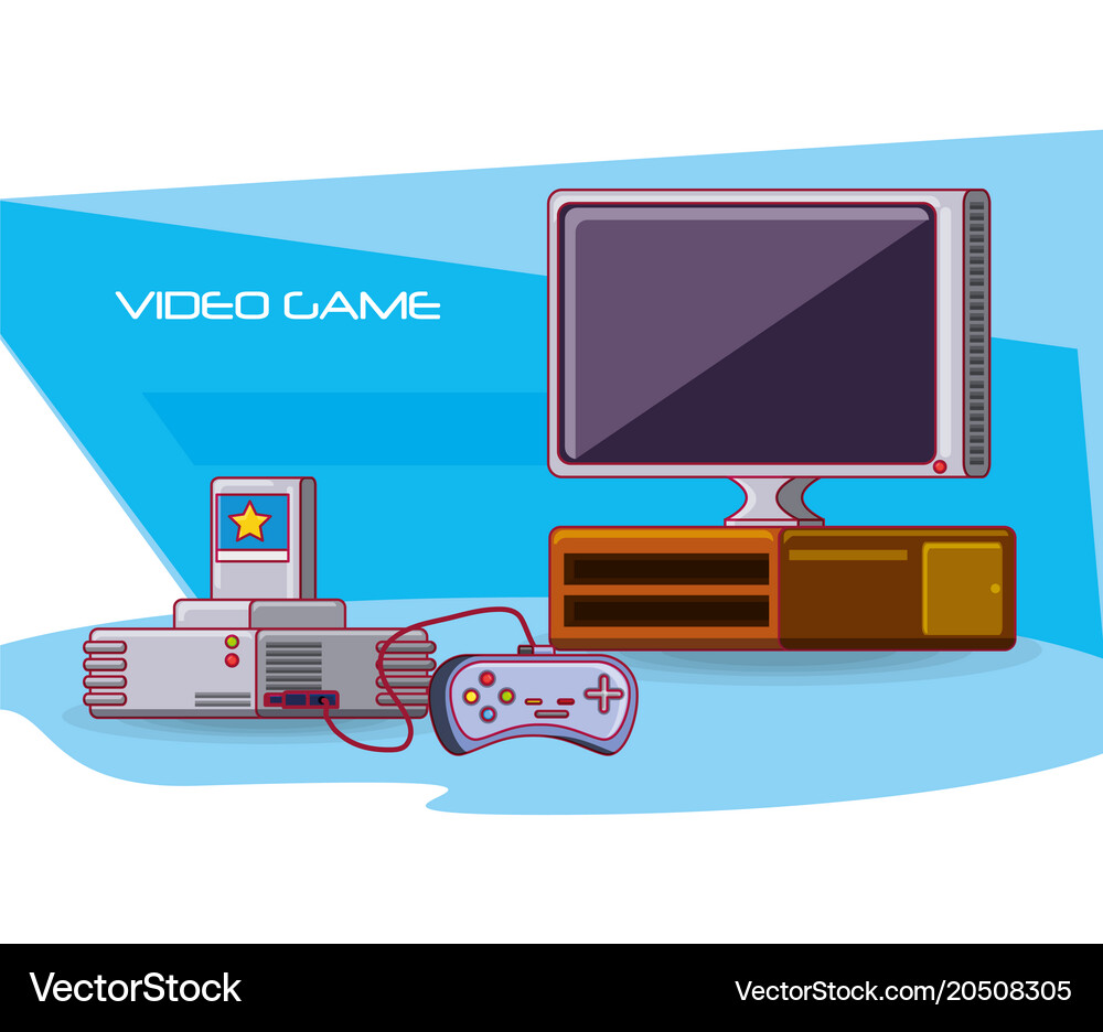 Video game console icons Royalty Free Vector Image