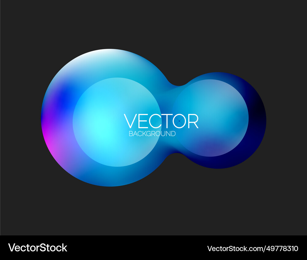 Beautiful flowing round shapes and circles Vector Image