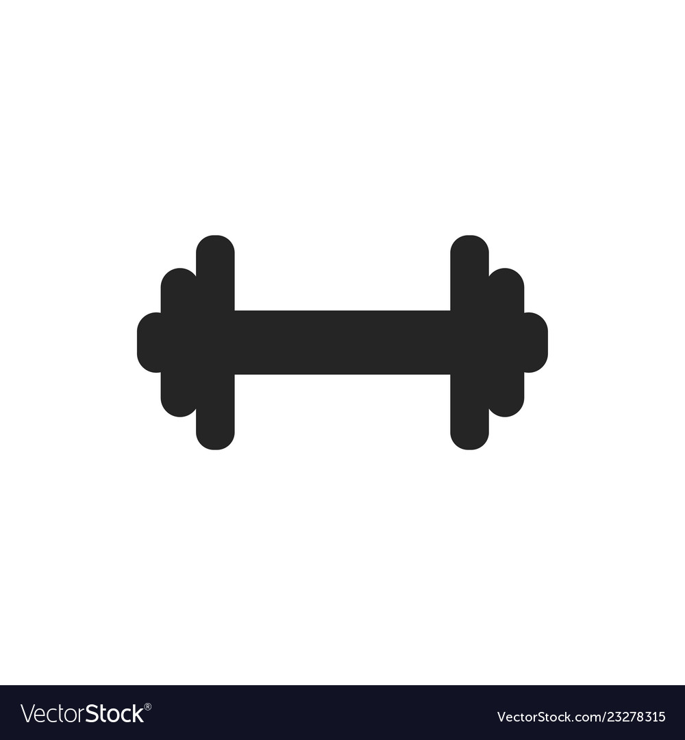 Dumbbell gym graphic icon design template Vector Image