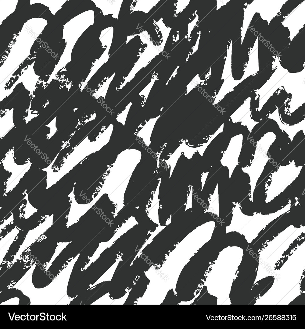 Hand drawn artistic brush strokes seamless Vector Image