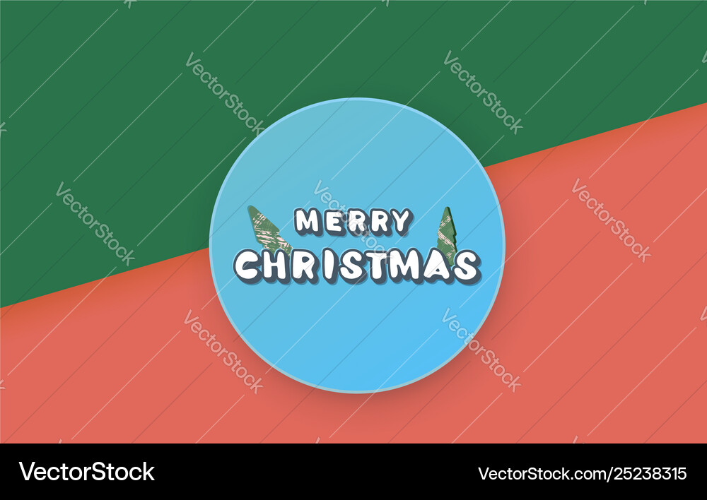 Merry christmas inscription Royalty Free Vector Image