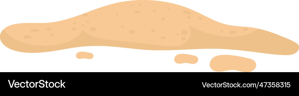 Pile of sand Royalty Free Vector Image - VectorStock