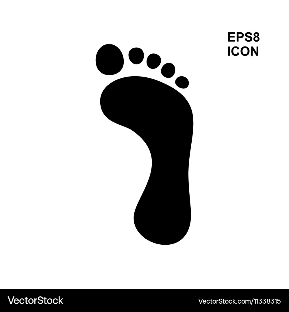 Prints of human feet Royalty Free Vector Image