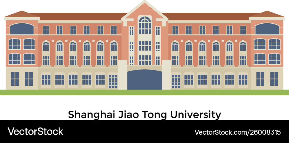 Shanghai jiao tong Royalty Free Vector Image - VectorStock