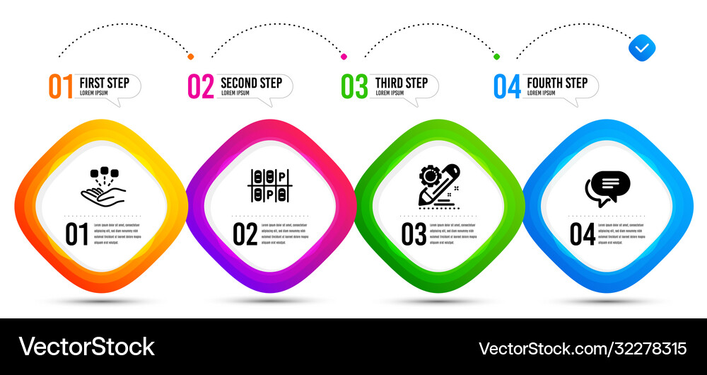 Text message consolidation and parking place Vector Image