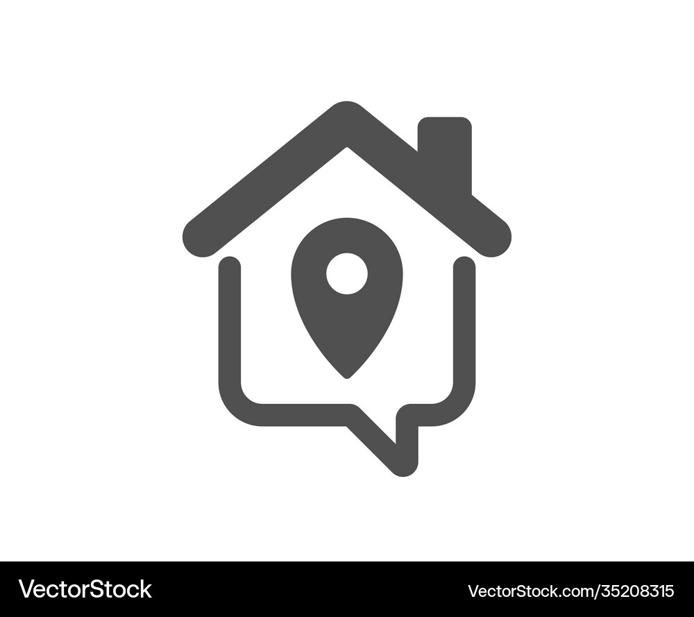 Work at home icon outsource job sign Royalty Free Vector