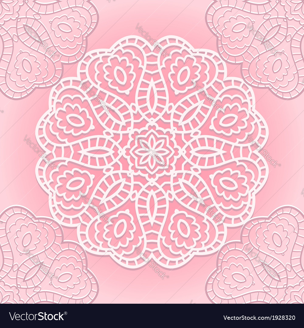 Delicate lace seamless pattern Royalty Free Vector Image