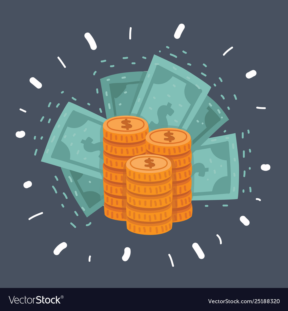 Dollar stack pack icon Royalty Free Vector Image