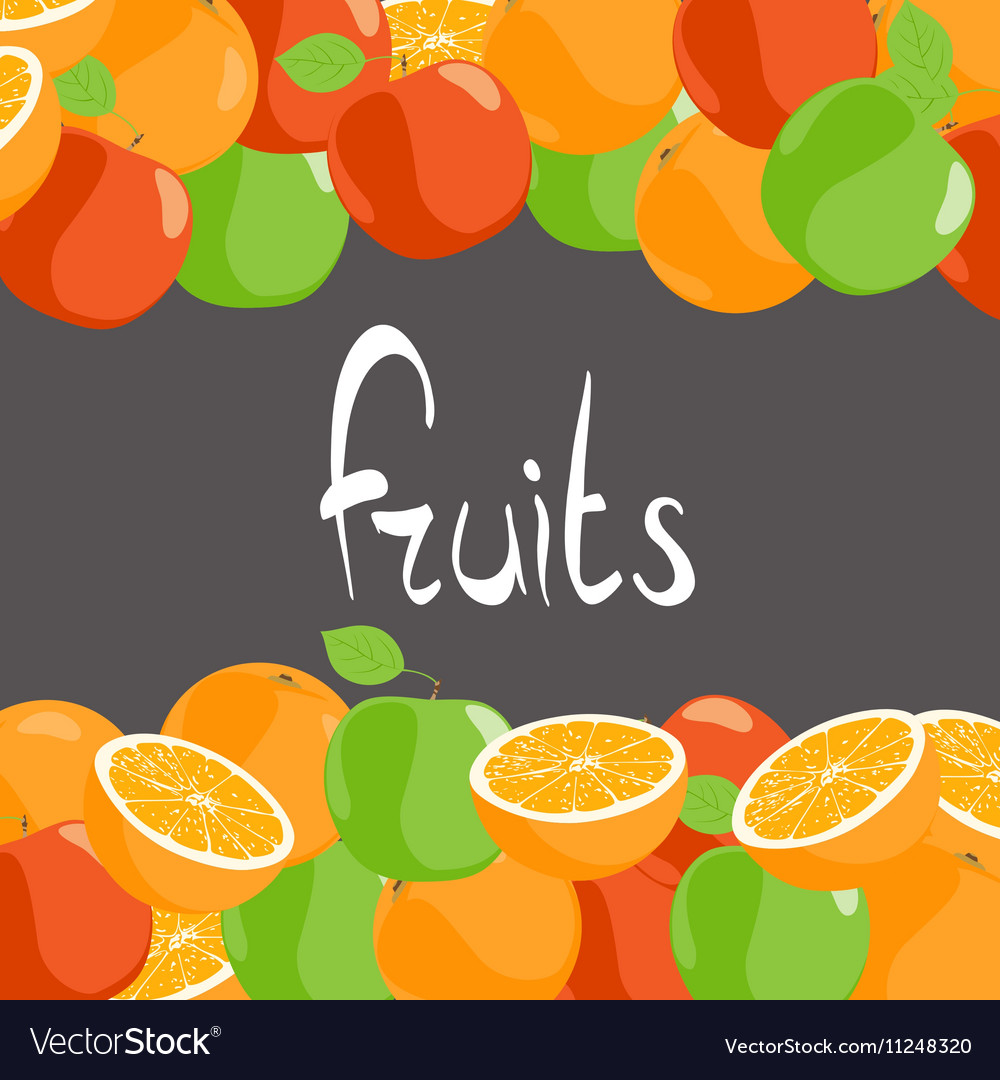 Fruit background Royalty Free Vector Image - VectorStock