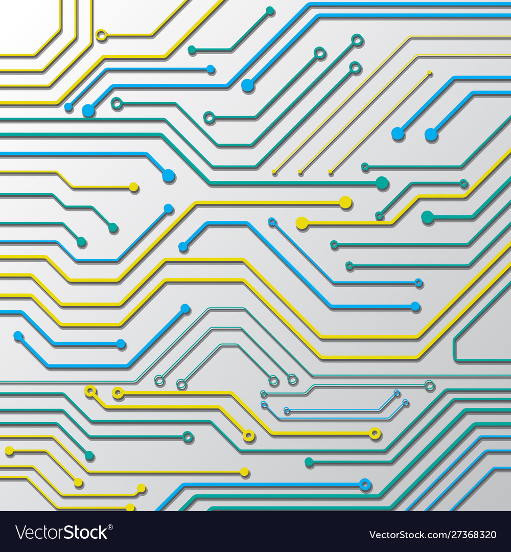 High tech technology geometric Royalty Free Vector Image