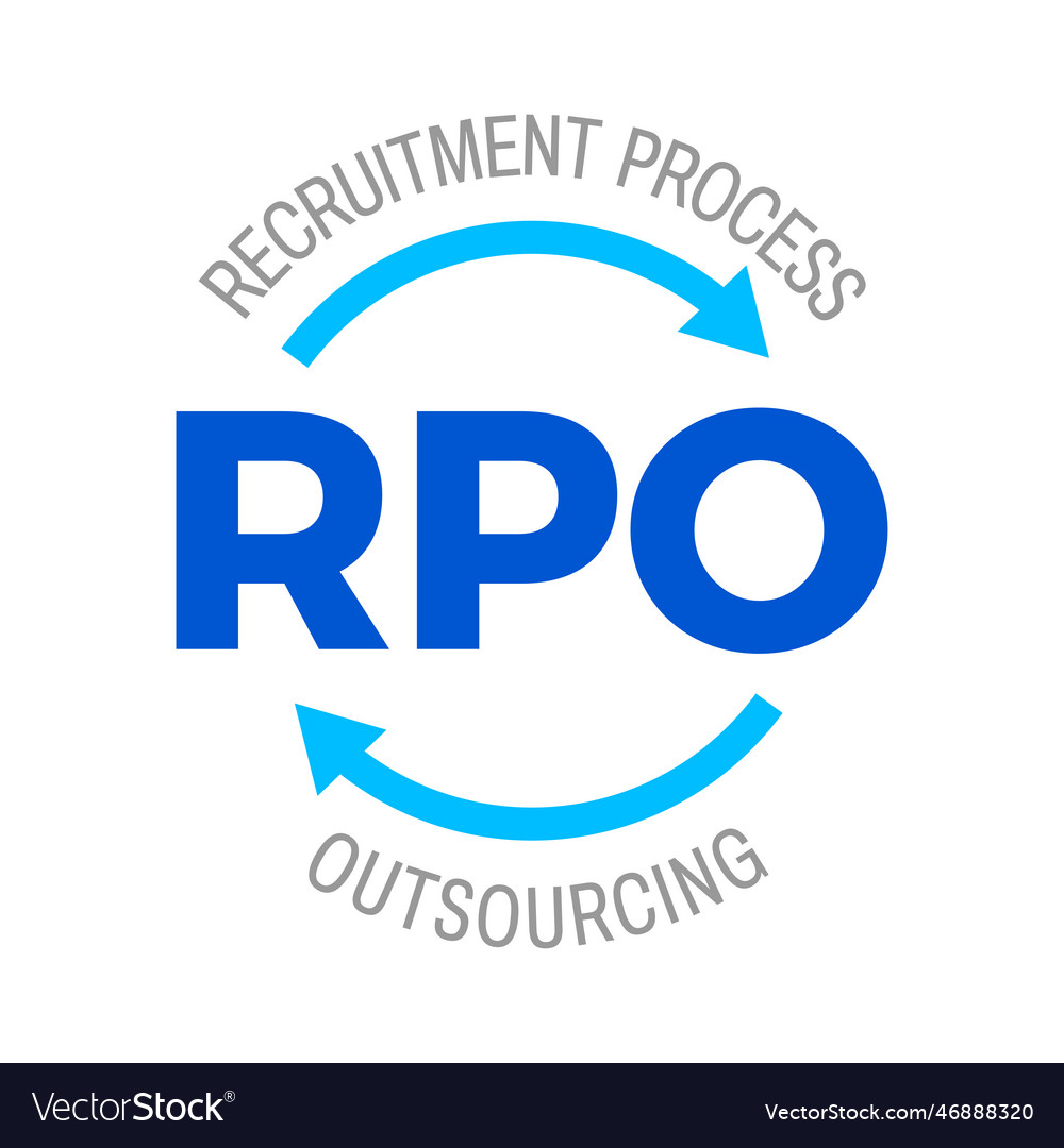 Rpo - recruitment process outsourcing design Vector Image Rpo - recruitment process outsourcing design Vector Image