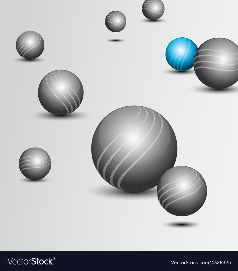 Abstract technology background with balls Vector Image