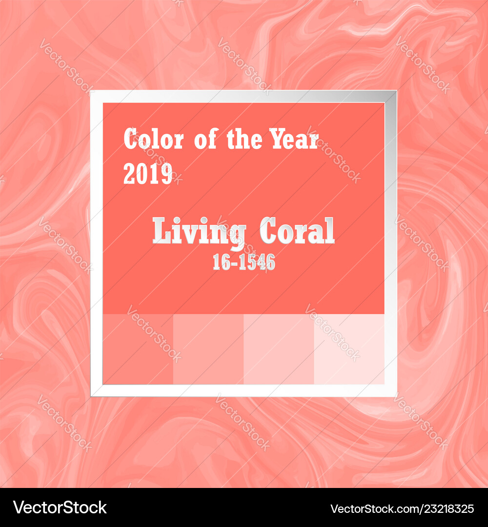 Color year 2018 trend palette swatch Royalty Free Vector