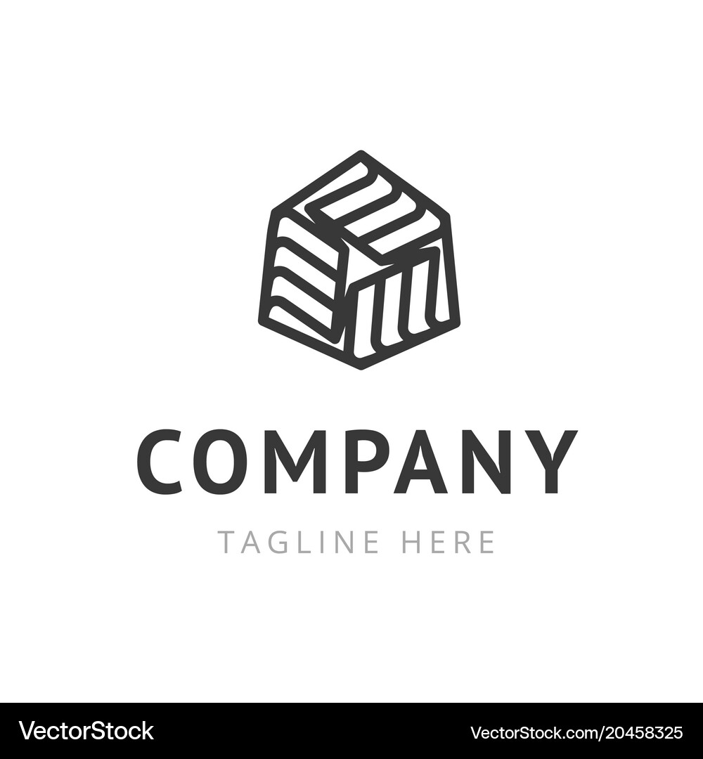 Creative company logo design trendy symbol Vector Image
