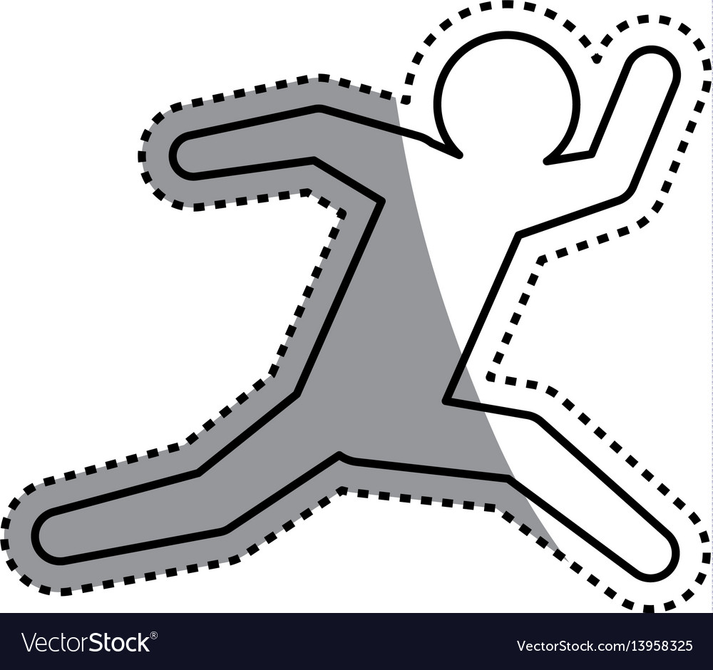 Man running fast Royalty Free Vector Image - VectorStock