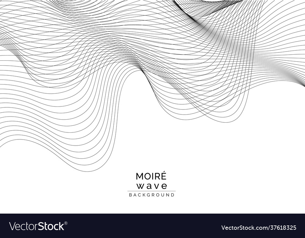 Moir pattern background Royalty Free Vector Image