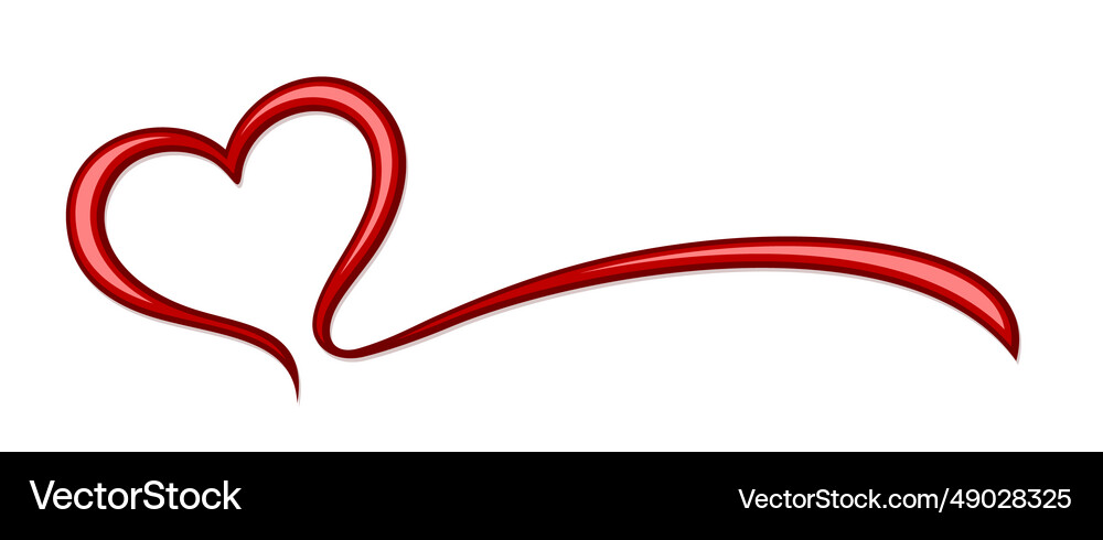 Symbol of stylized heart Royalty Free Vector Image