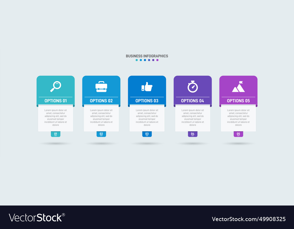 Timeline infographic with infochart modern Vector Image