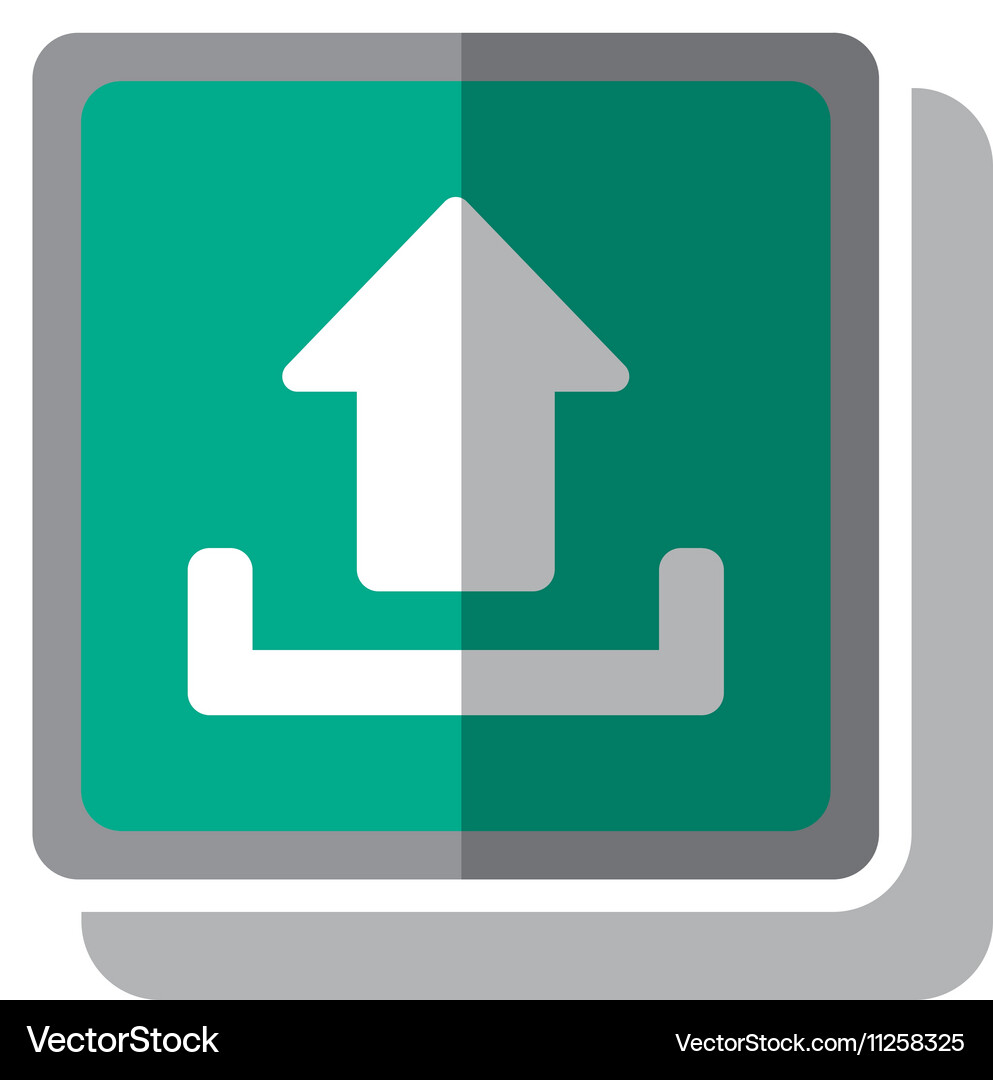 Upload arrow of digital concept Royalty Free Vector Image