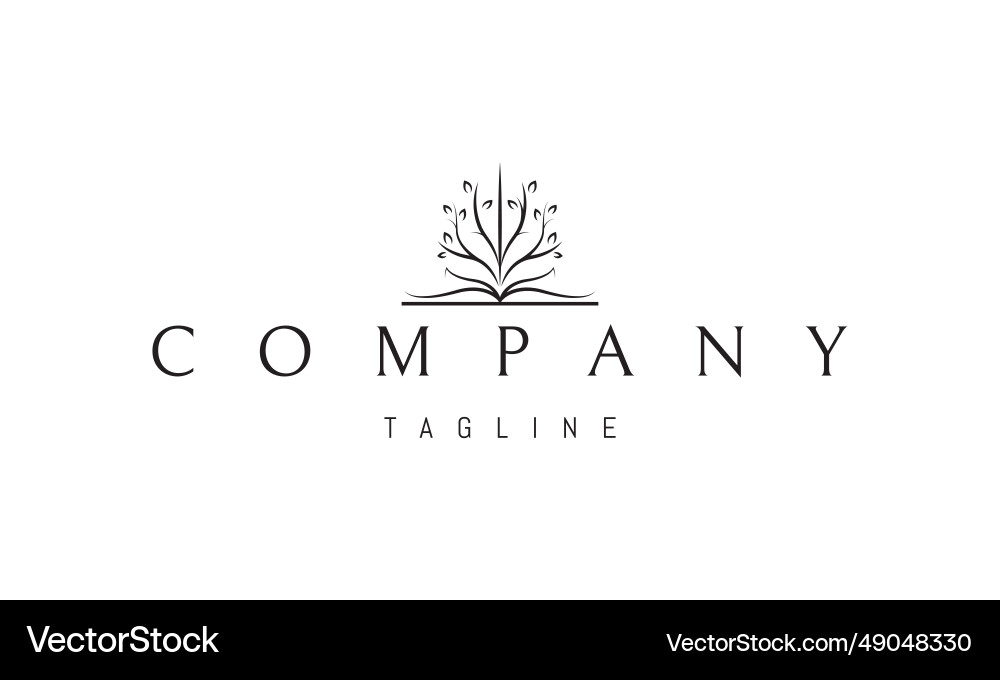 A logo with an abstract image of open Royalty Free Vector