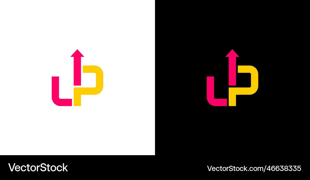 Unique and modern up logo design 10 Royalty Free Vector