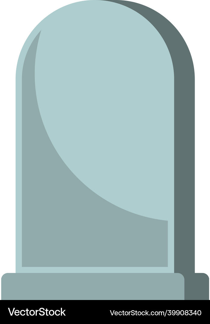 Old decrepit grave in a cemetery mossy warped Vector Image