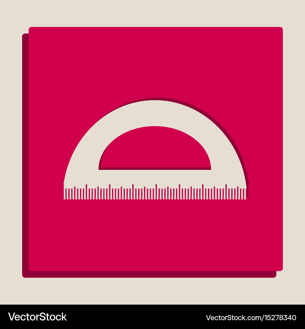 Ruler sign grayscale version Royalty Free Vector Image