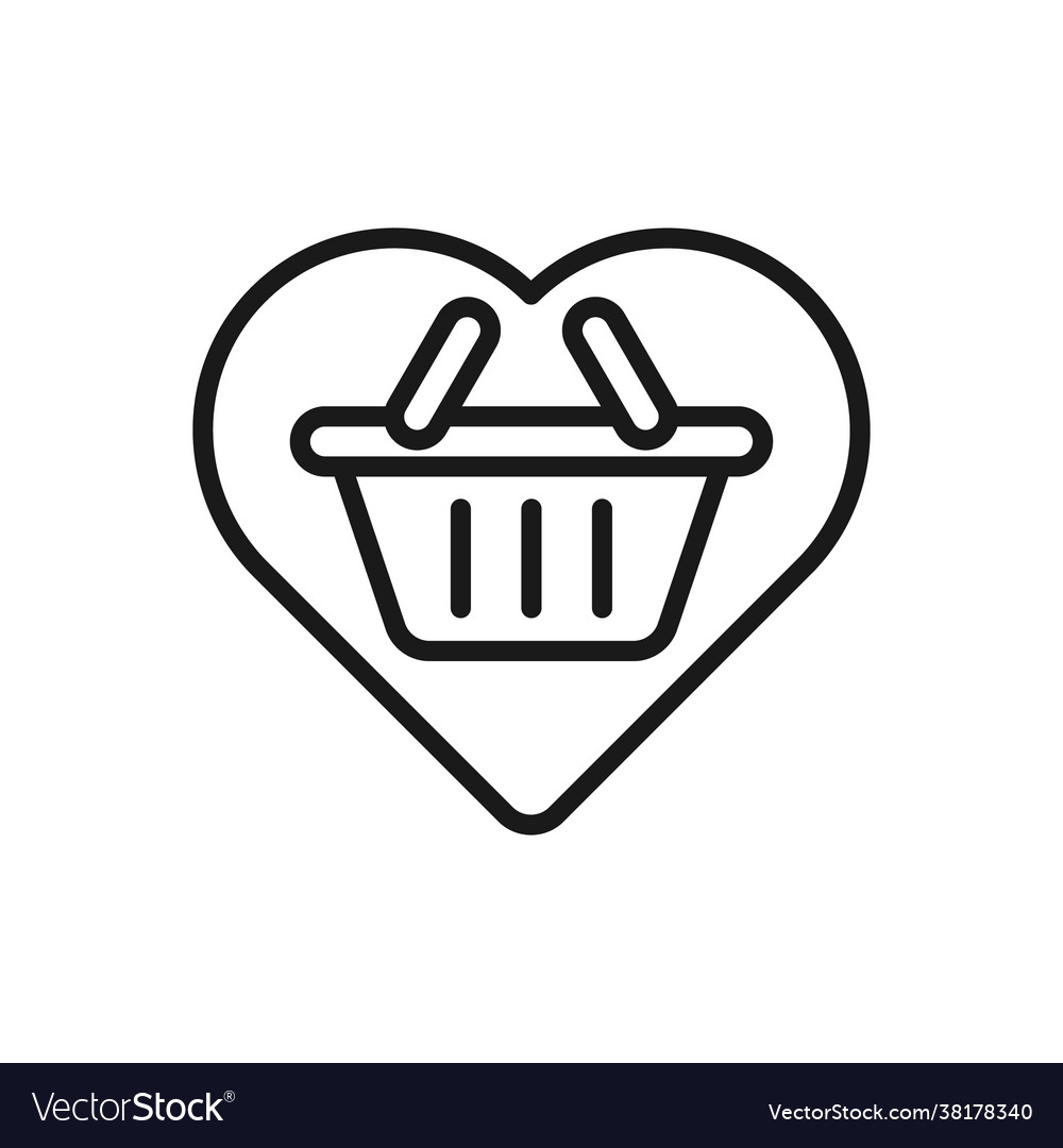 Shopping wish list icon Royalty Free Vector Image