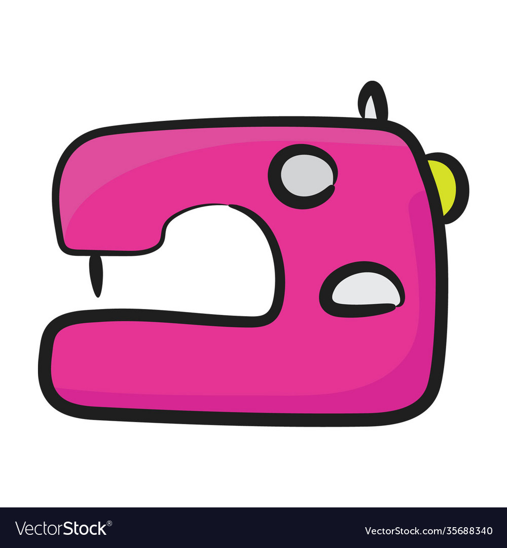 Stitching machine Royalty Free Vector Image - VectorStock