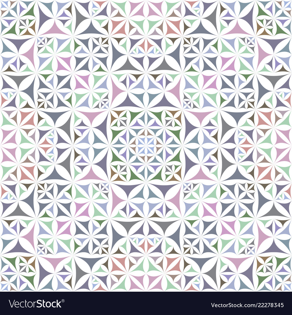 Colorful abstract seamless curved triangle mosaic Vector Image