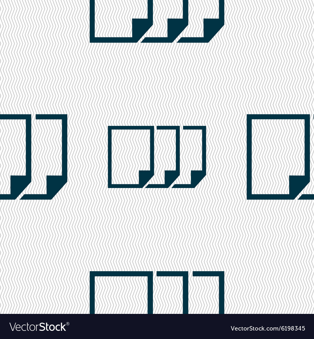 Copy file sign icon duplicate document symbol Vector Image