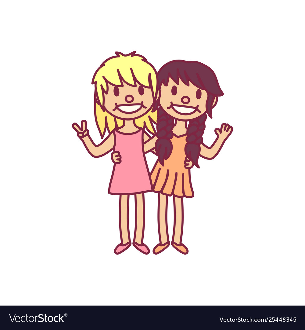 Cute cartoon kids child Royalty Free Vector Image