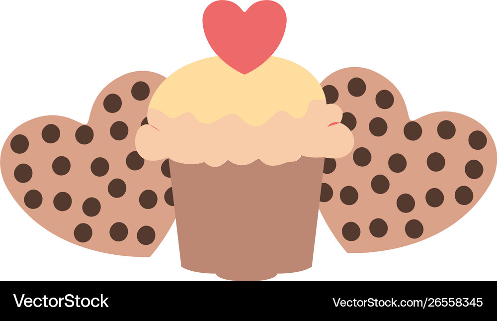 Delicious bakery cakes and cookies Royalty Free Vector Image