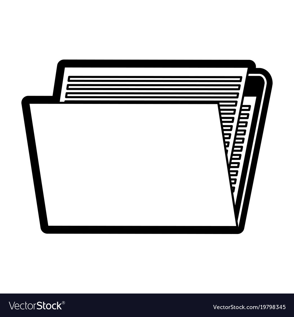 Documents folder icon Royalty Free Vector Image