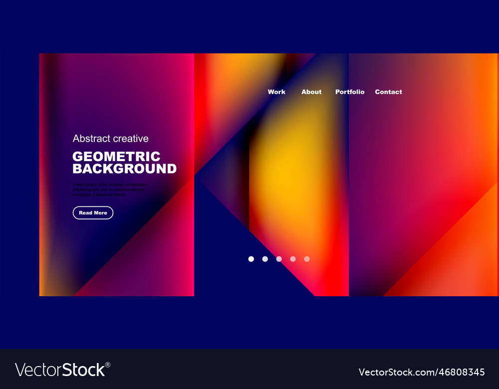 Dynamic triangle design with fluid gradient colors