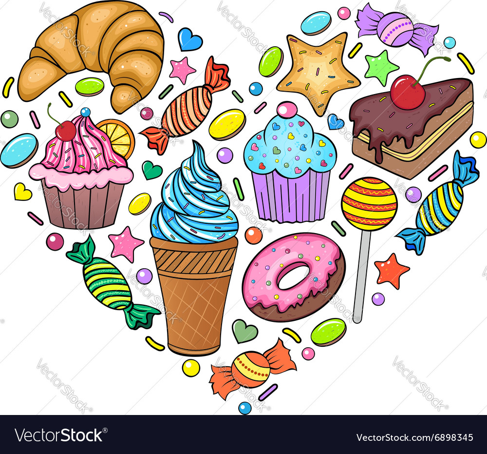 Sweets Royalty Free Vector Image - VectorStock