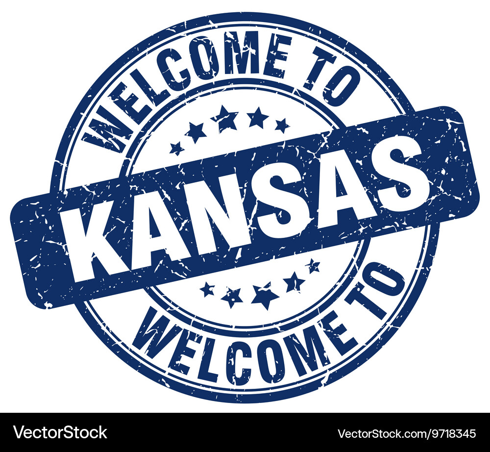 Welcome to kansas Royalty Free Vector Image - VectorStock