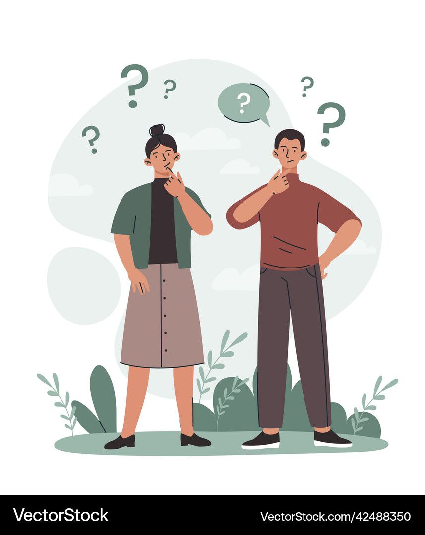 Concept of questions Royalty Free Vector Image