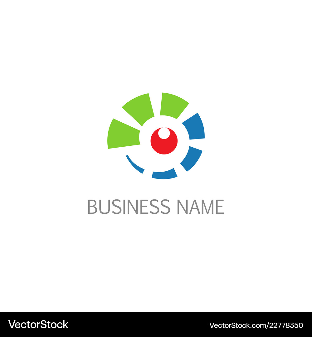 Eye technology spy company logo Royalty Free Vector Image