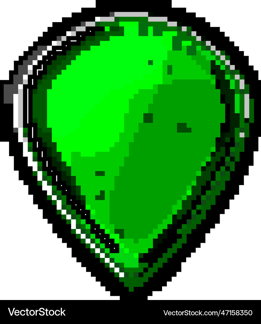 Plectrum guitar pick game pixel art Royalty Free Vector