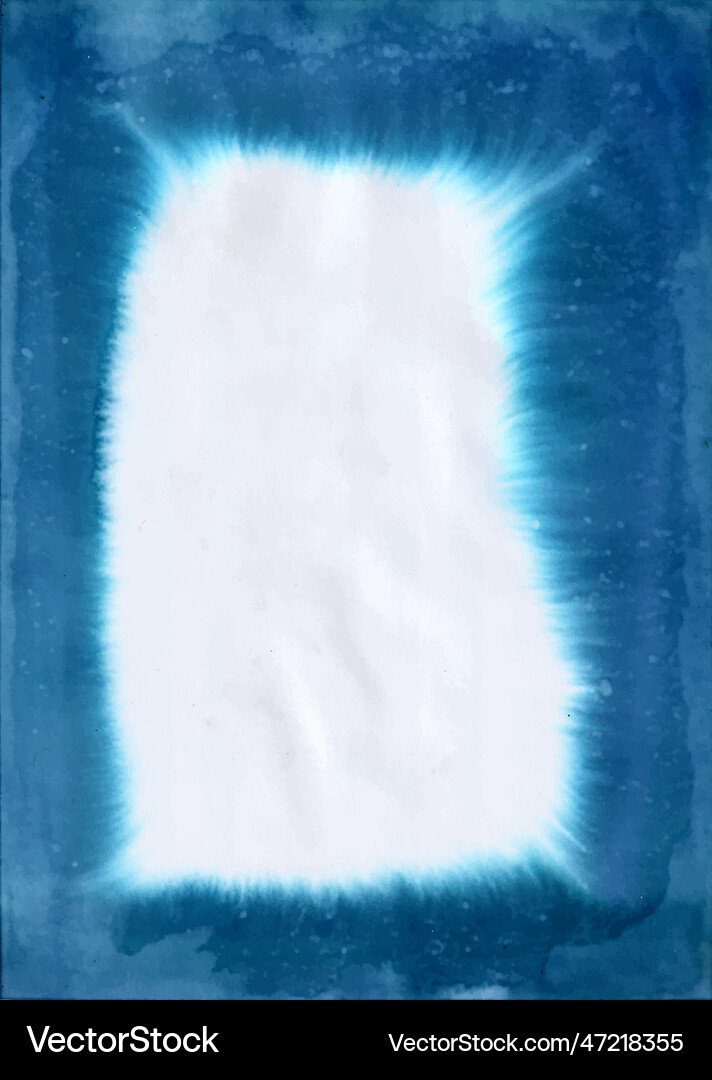 Abstract background grunge blue watercolor frame Vector Image