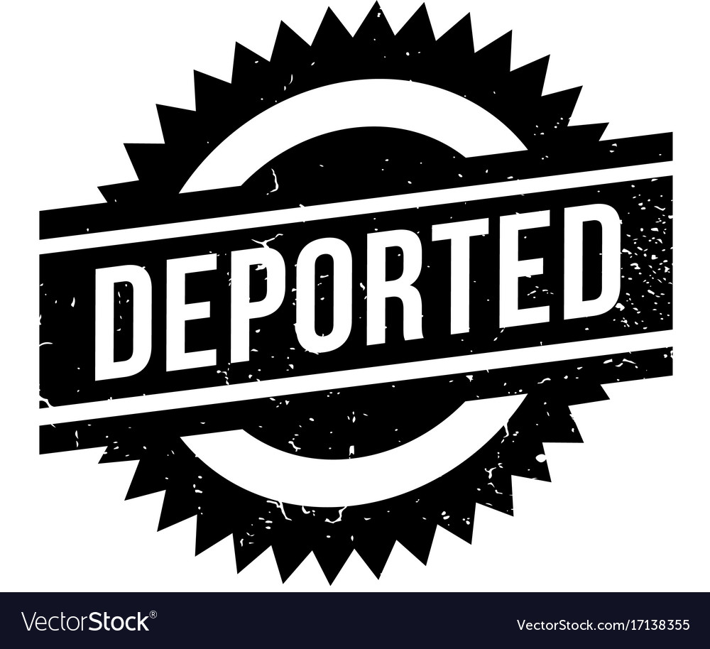 Deported rubber stamp Royalty Free Vector Image