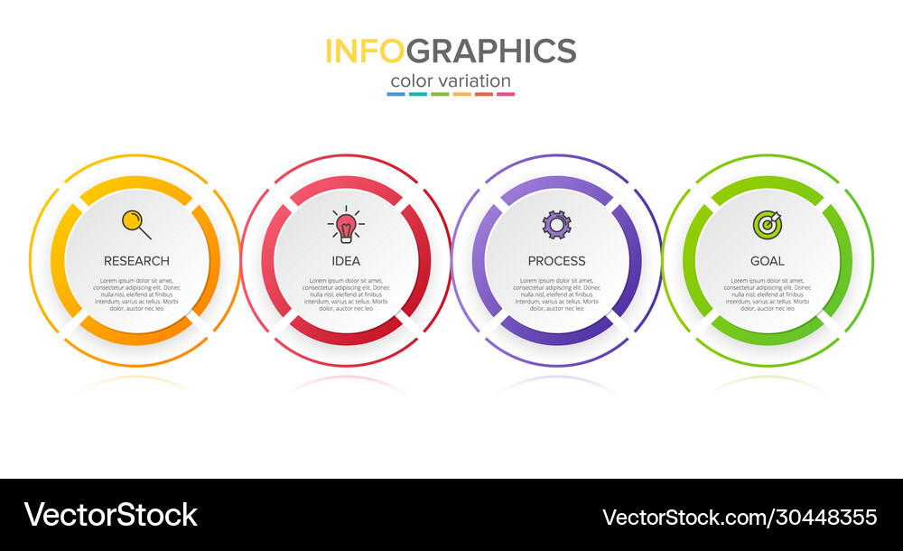 Infographic design with icons and 4 options Vector Image