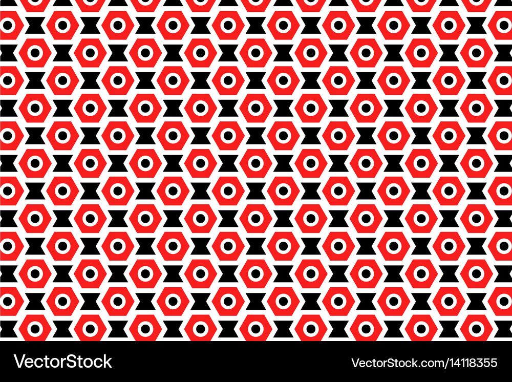 Red black and white seamless abstract mechanic Vector Image