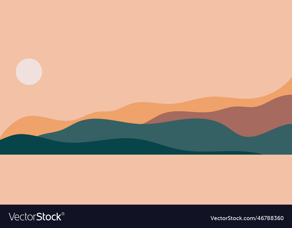 Abstract landscape background Royalty Free Vector Image