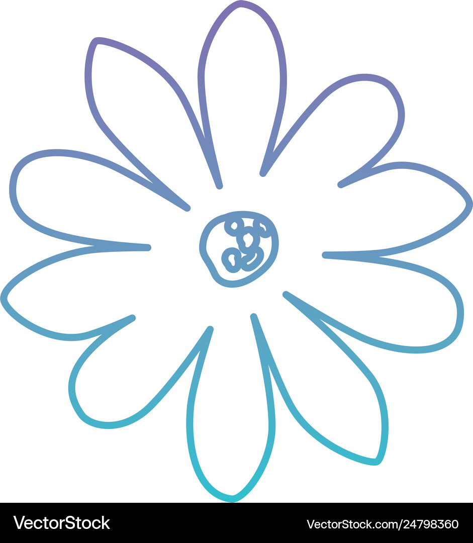 Beautiful flower garden icon Royalty Free Vector Image