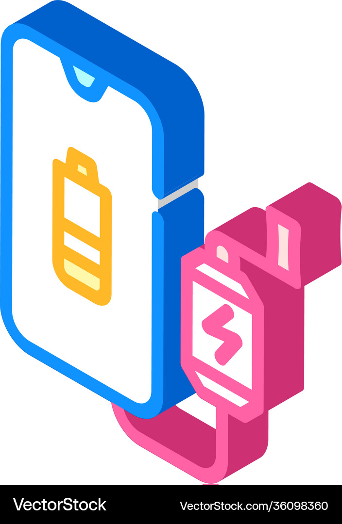 Handle electrical generator isometric icon Vector Image