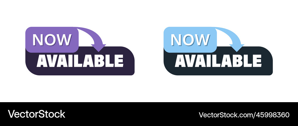 Now available web button set Royalty Free Vector Image