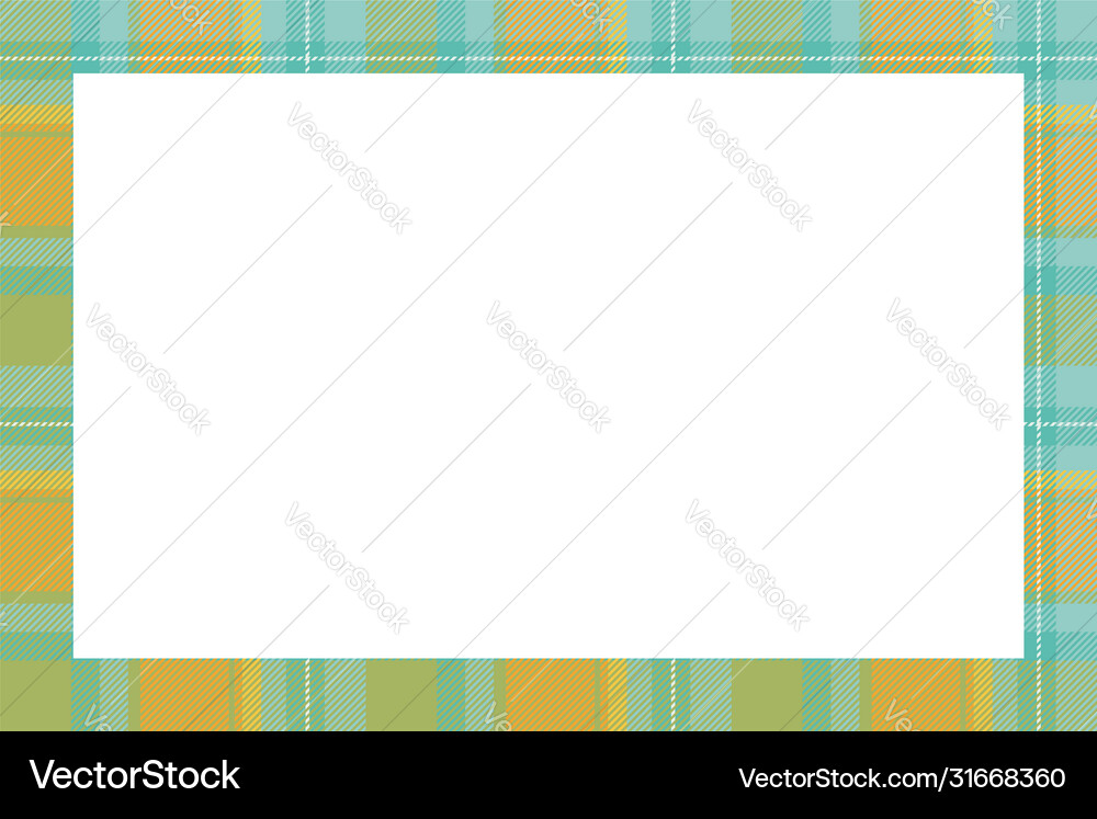 Vintage frame scottish border pattern retro Vector Image