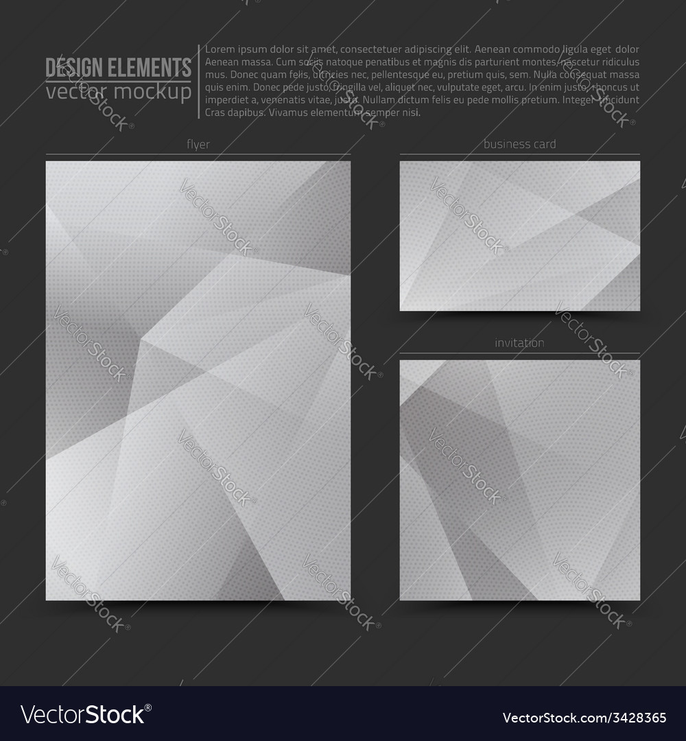 Design elements template Royalty Free Vector Image